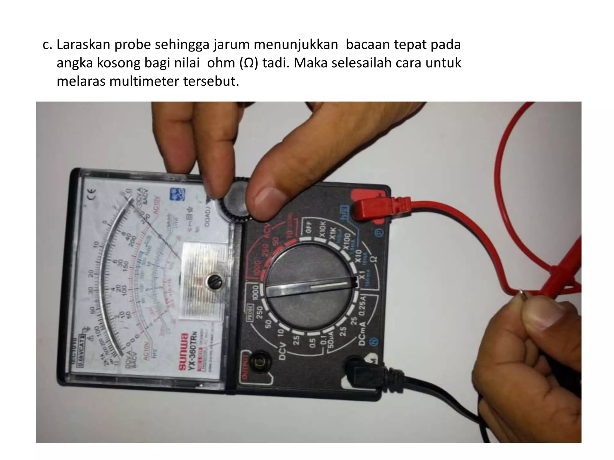 Langkah awal penggunaan multimeter | PPTX