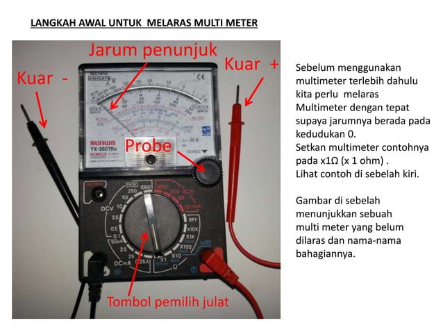 Langkah awal penggunaan multimeter | PPTX