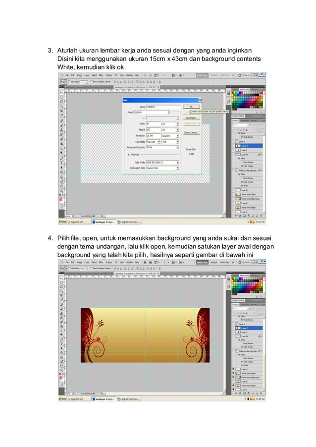 Langkah buat undangan pernikahan I | PDF