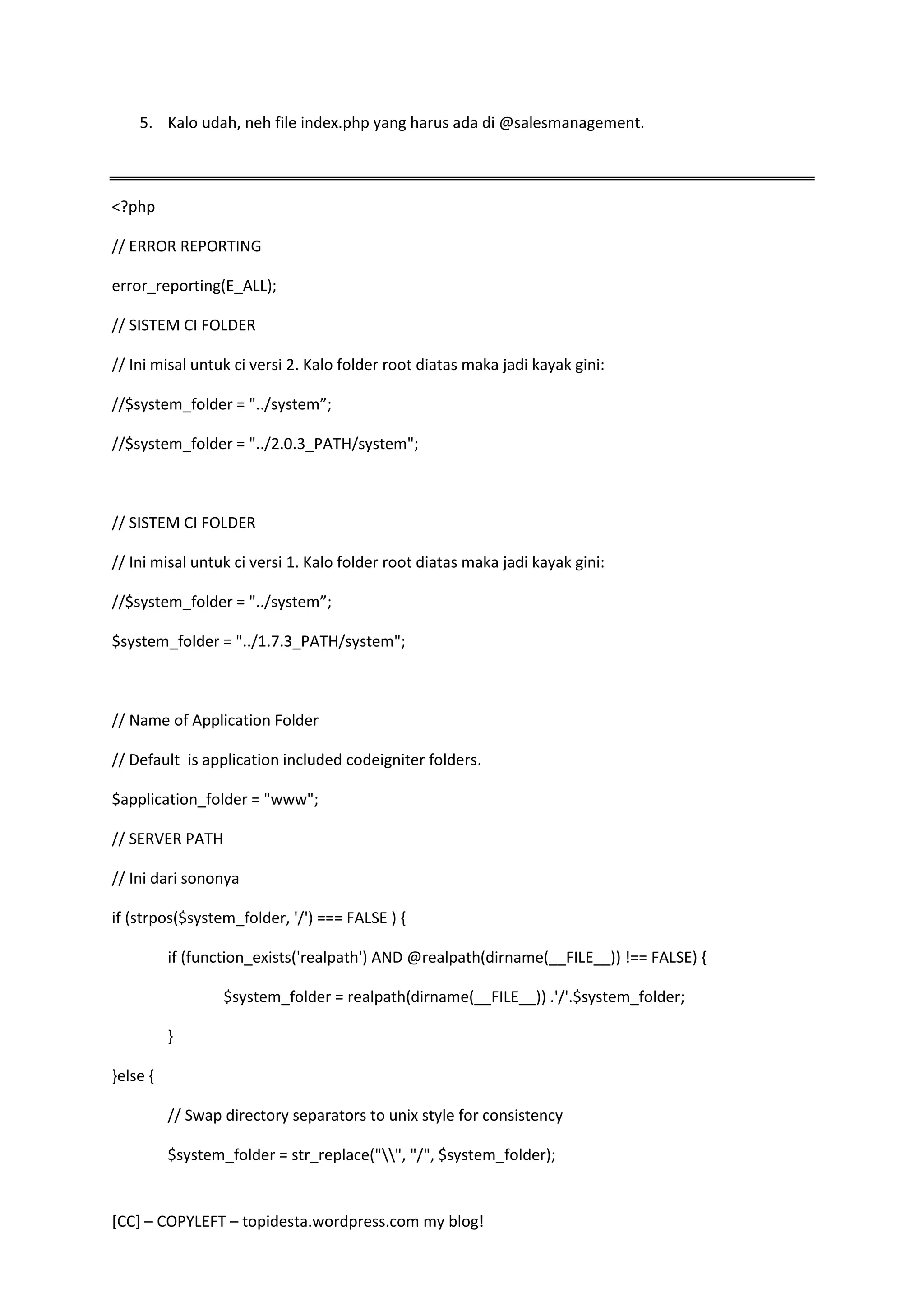 Langkah codeigniter multisite | PDF