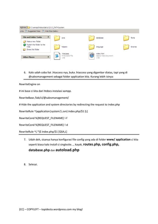 Langkah codeigniter multisite | PDF
