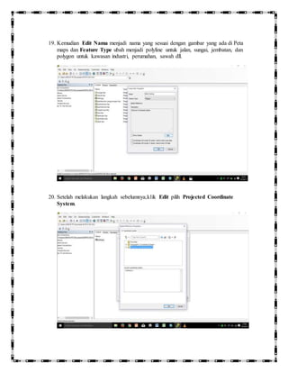 Langkah Langkah digitasi menggunakan argis | DOCX