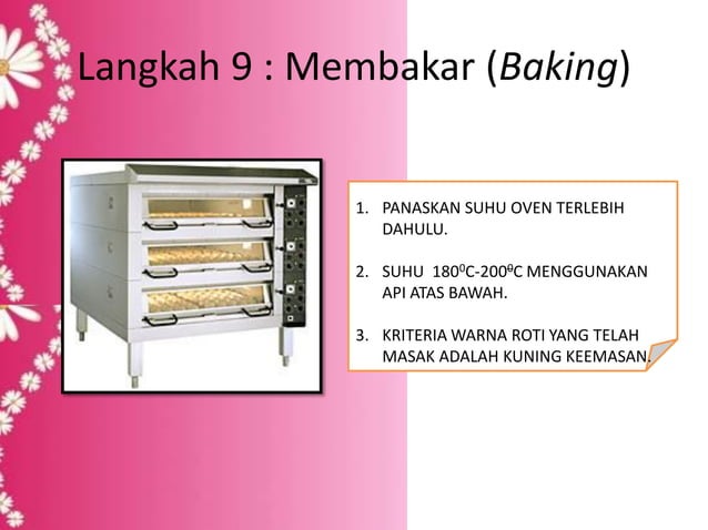 Langkah kerja menyedia doh softroll | PPT | Free Download