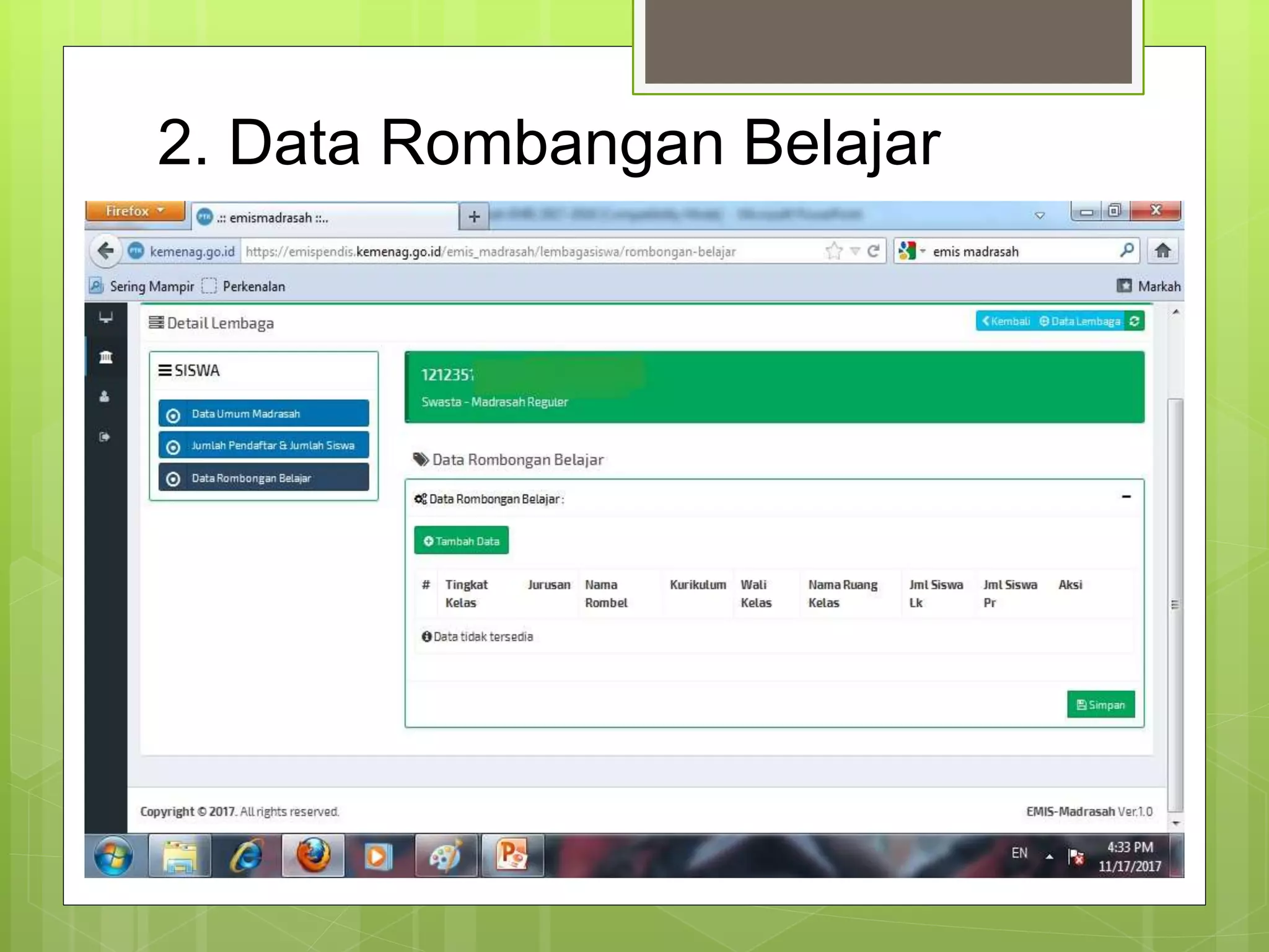 Langkah langkah emis 2017 2018 | PPTX