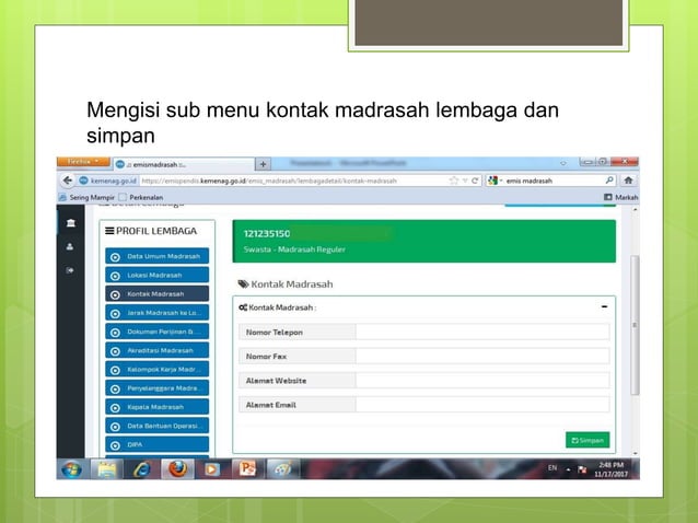 Langkah langkah emis 2017 2018 | PPTX
