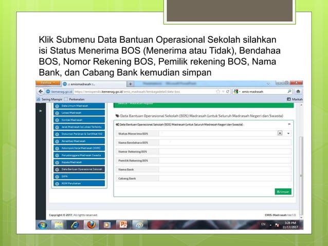 Langkah langkah emis 2017 2018 | PPTX