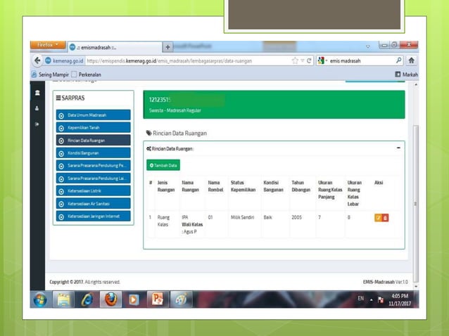 Langkah langkah emis 2017 2018 | PPTX