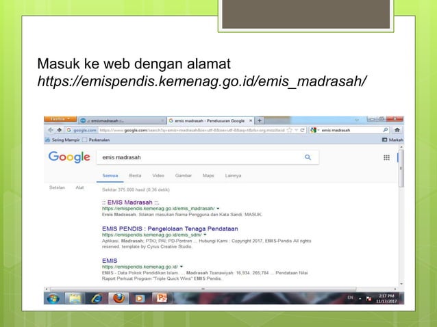 Langkah langkah emis 2017 2018 | PPTX