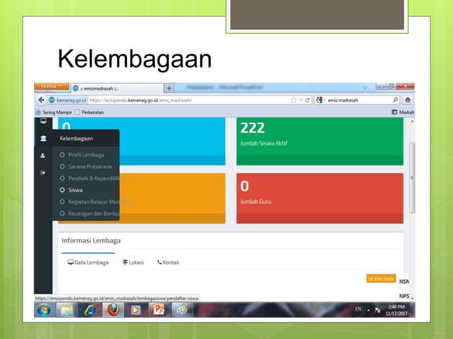 Langkah langkah emis 2017 2018 | PPTX