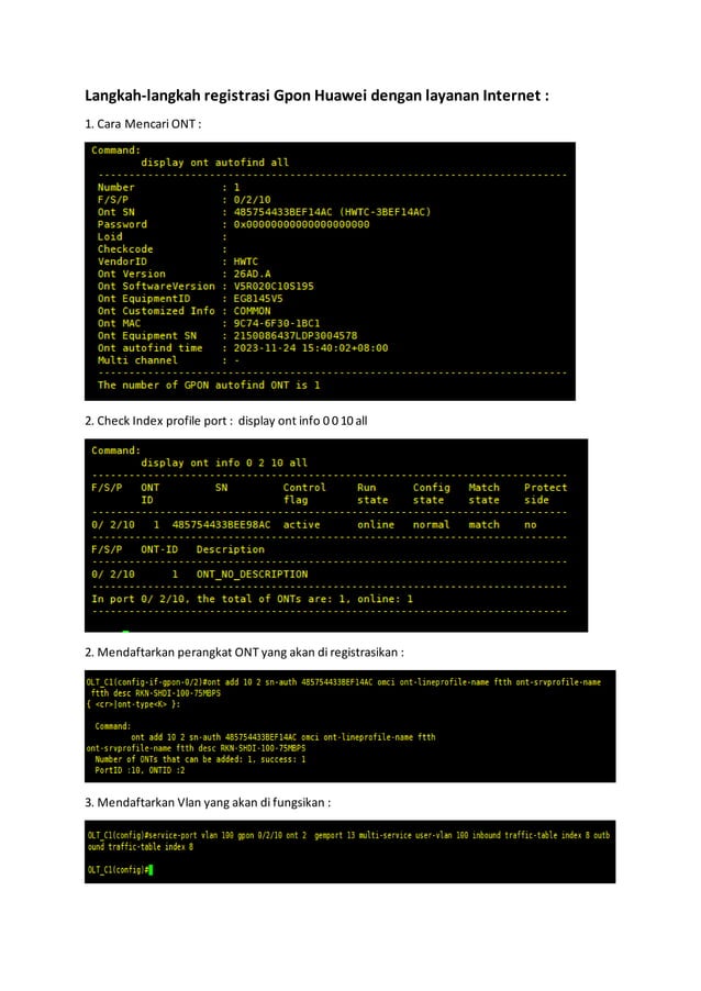 Langkah Langkah Gpon Huawei Materi training OLT.pdf