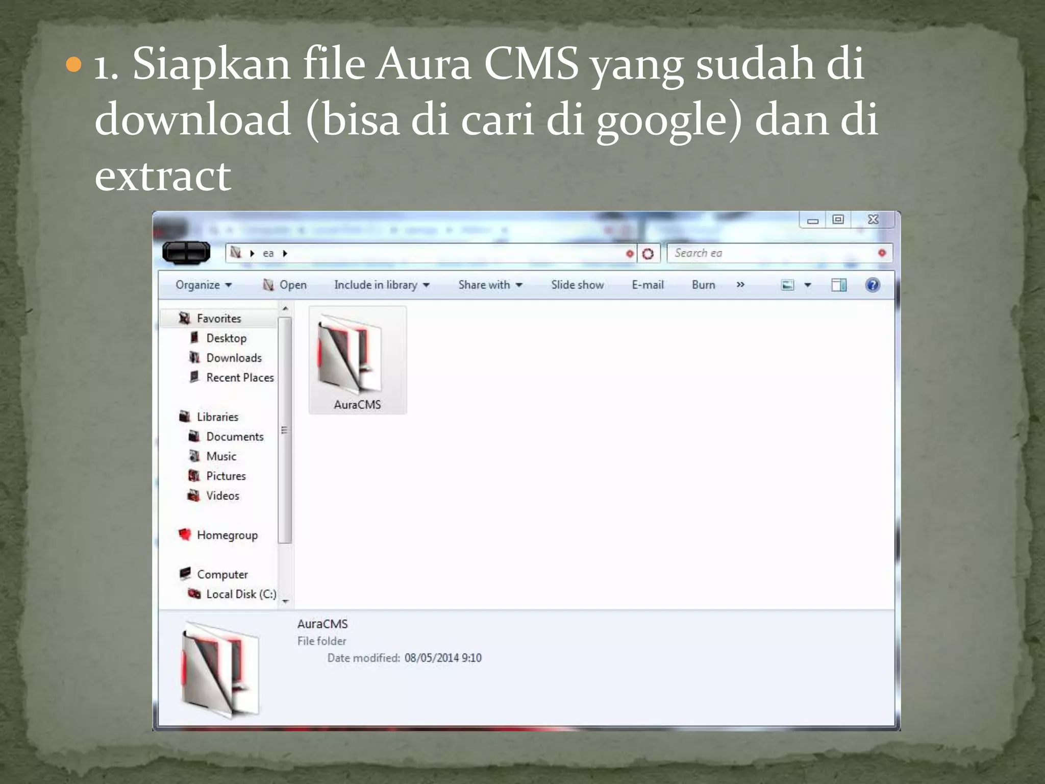 Langkah langkah memasang Content Management System | PPT
