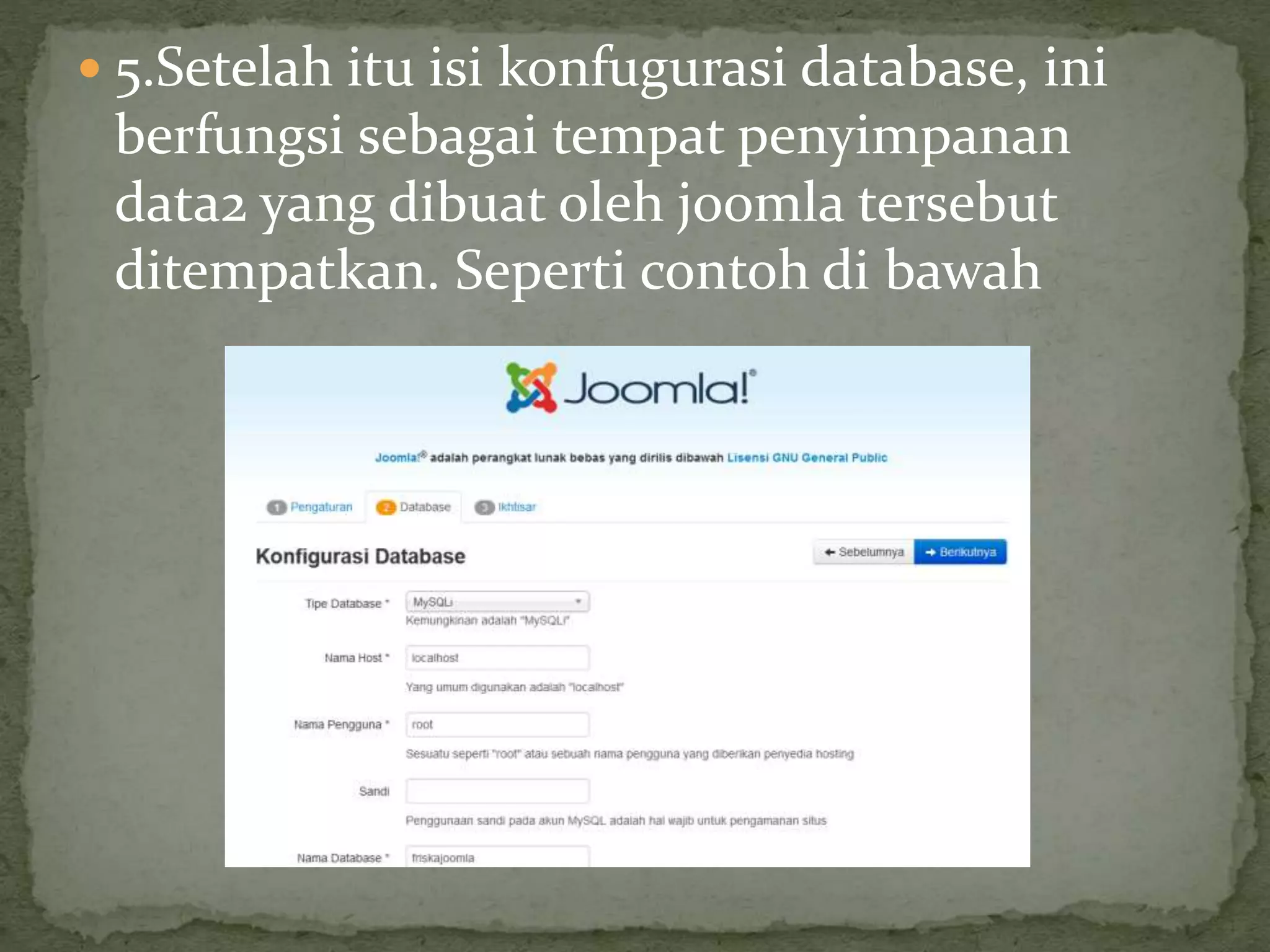 Langkah langkah memasang Content Management System | PPT