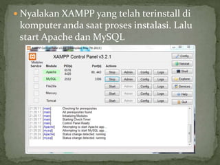 Langkah langkah memasang Content Management System | PPT