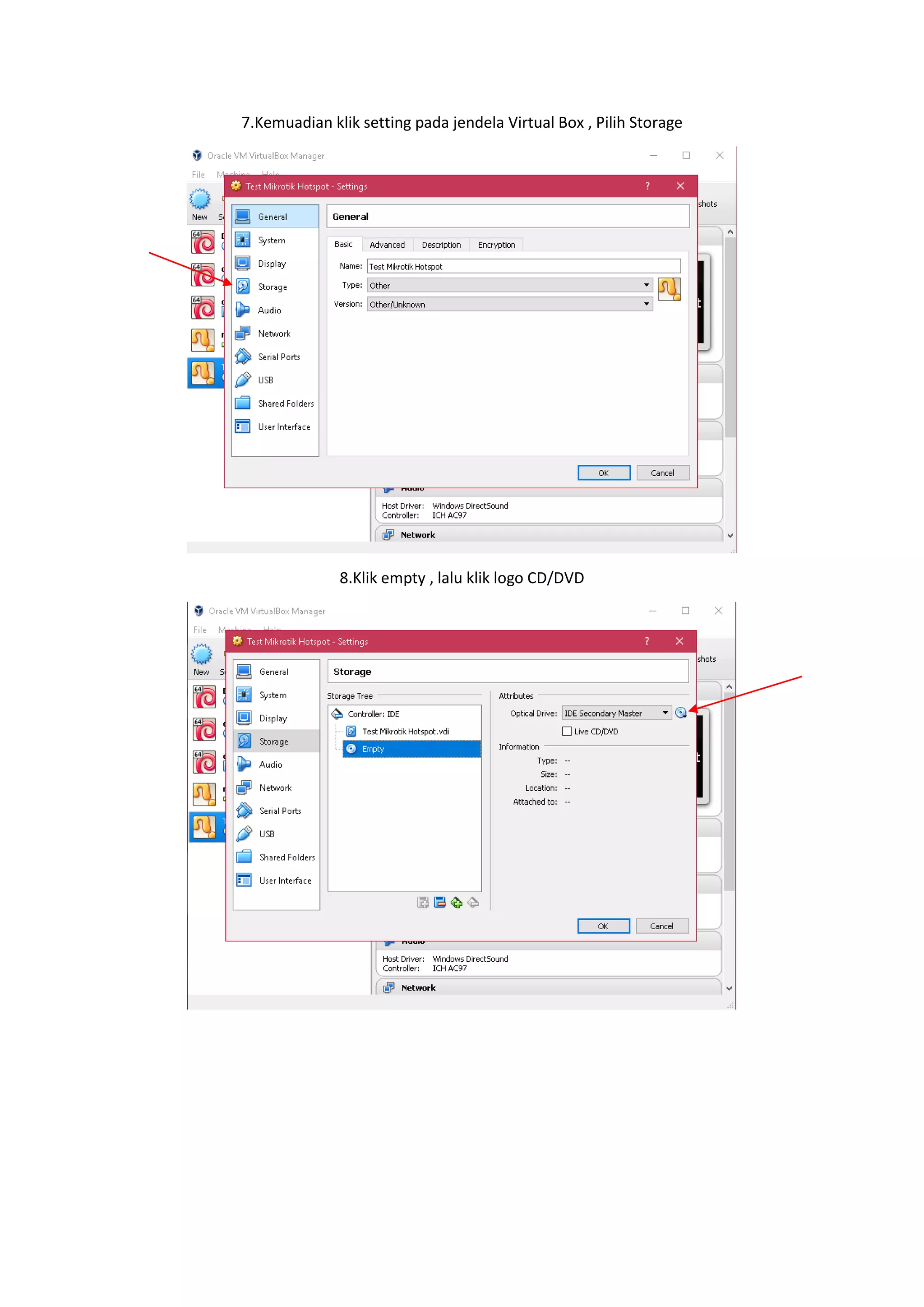Langkah langkah membuat hotspot MikroTik di virtualbox | PDF