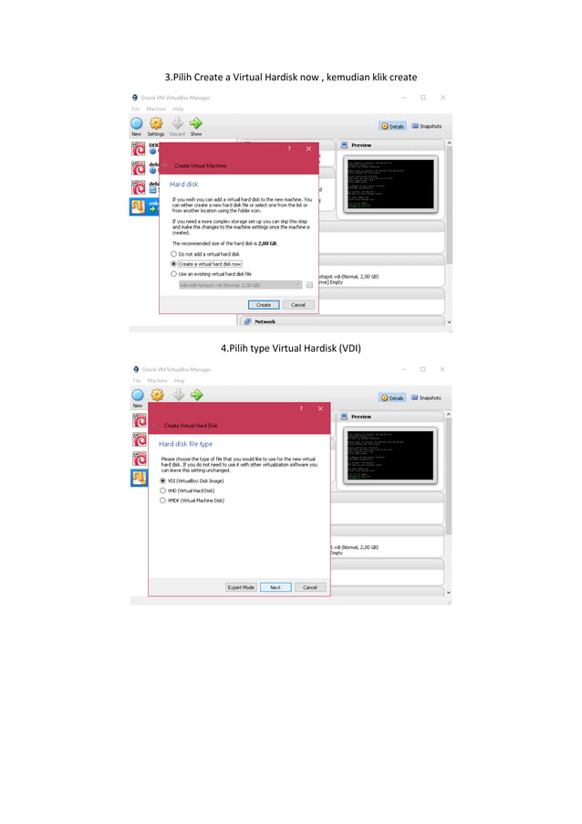 Langkah langkah membuat hotspot MikroTik di virtualbox | PDF