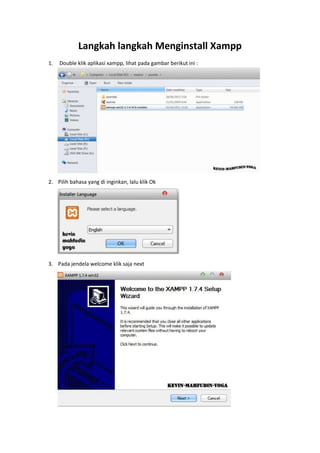 Langkah langkah menginstall xampp | PDF