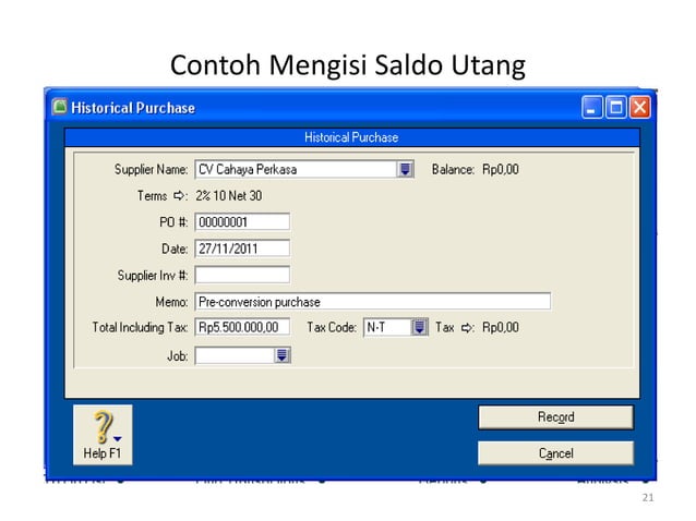Langkah-langkah Menjalankan Aplikasi MYOB | PPTX