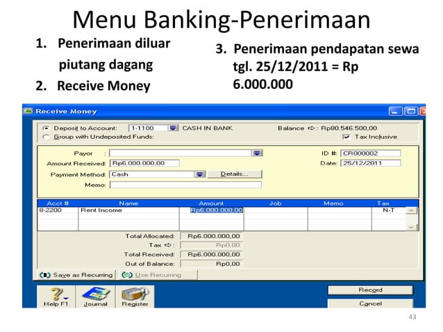 Langkah-langkah Menjalankan Aplikasi MYOB | PPTX