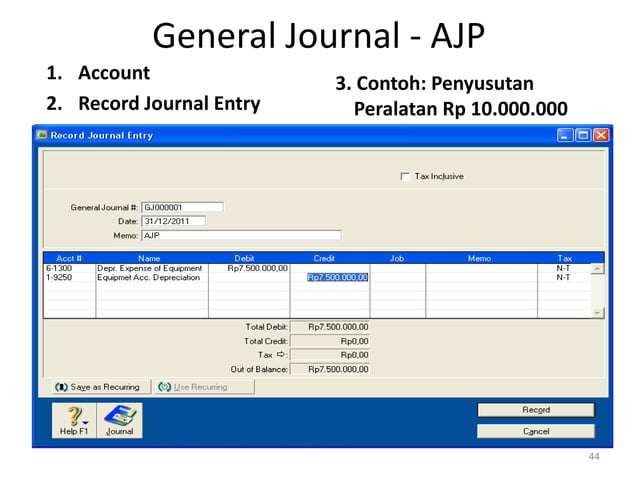 Langkah-langkah Menjalankan Aplikasi MYOB | PPTX