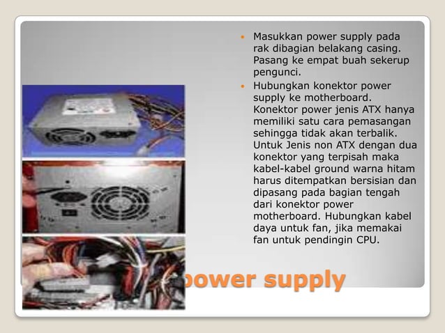 Langkah langkah merakit komputer | PPT