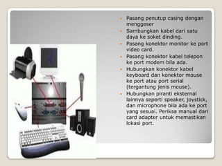 Langkah langkah merakit komputer | PPTX