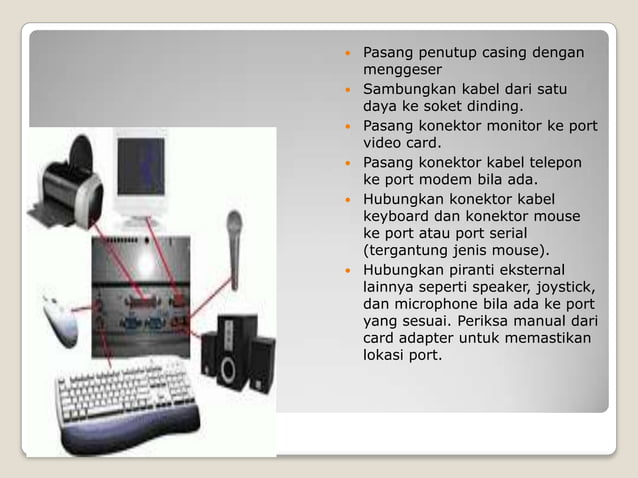 Langkah langkah merakit komputer | PPTX
