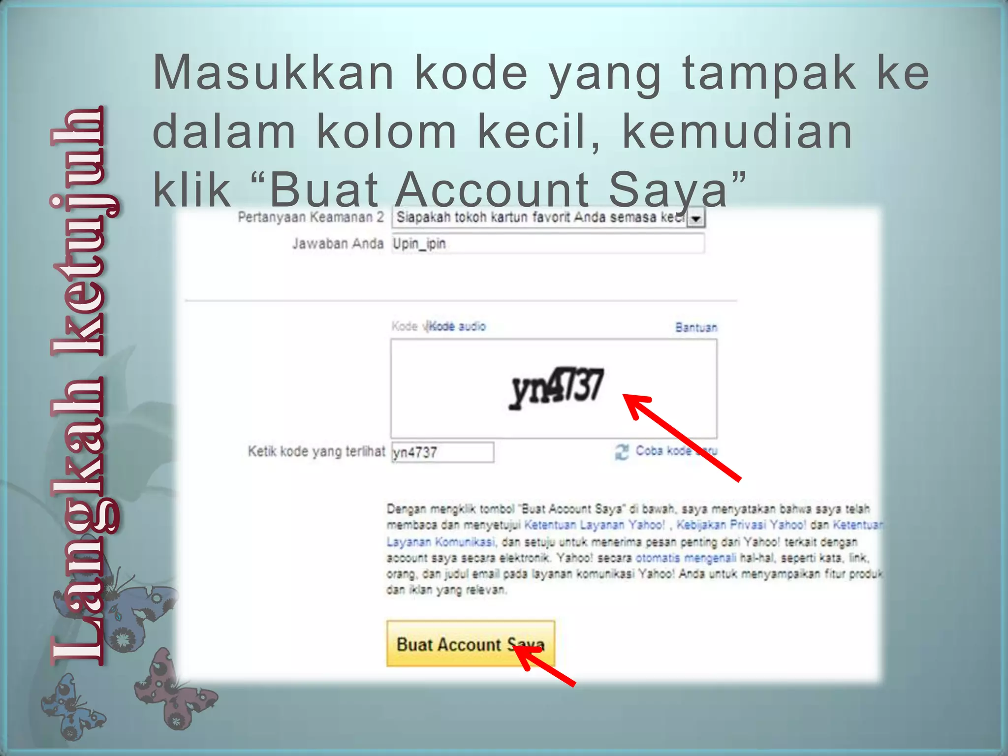Langkah membuat email | PPTX
