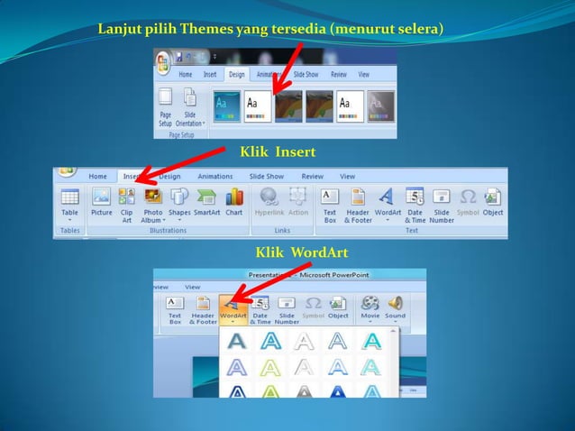 Langkah membuat gambar untuk header | PPTX