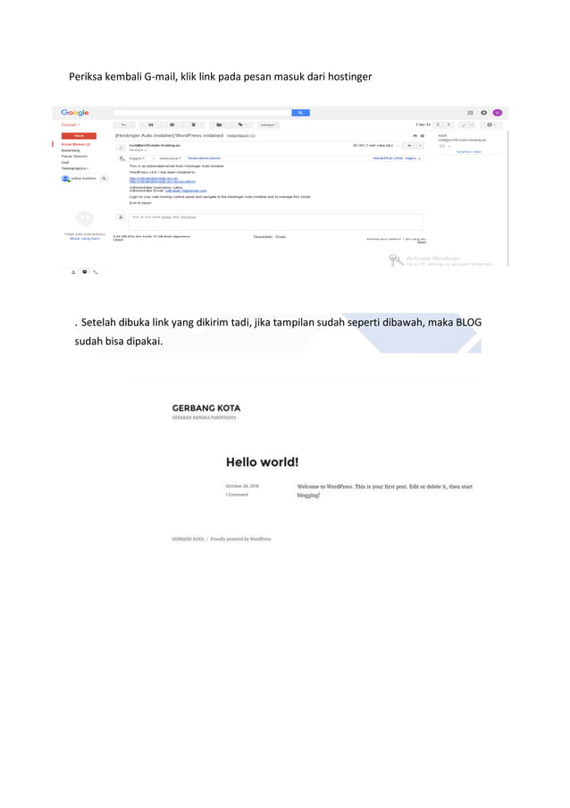 Langkah membuat hosting | PDF