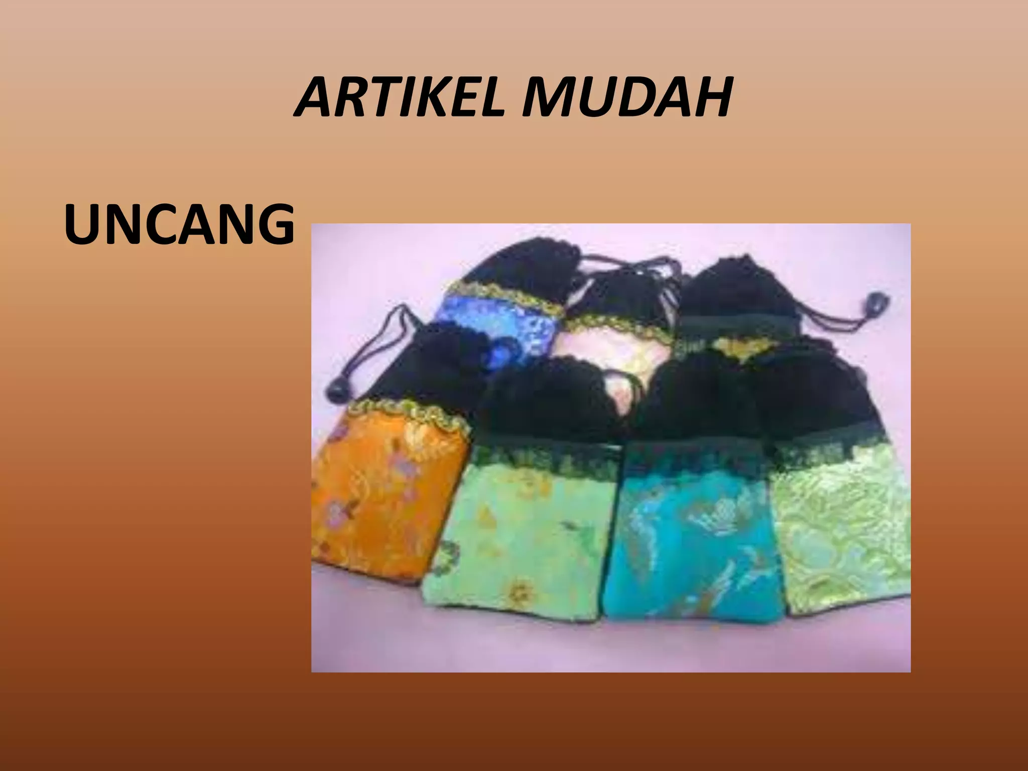 Langkah menjahit uncang | PPTX