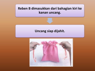 Langkah menjahit uncang | PPTX