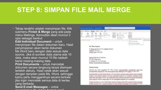 Langkah Pembuatan Mail Merge Untuk Memudahkan pembuatan mail merge.pptx