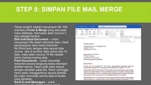 Langkah Pembuatan Mail Merge Untuk Memudahkan pembuatan mail merge.pptx