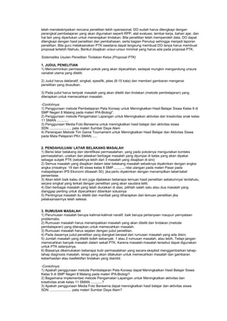 Langkah pembuatan ptk | PDF