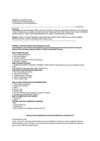 Langkah pembuatan ptk | PDF