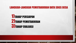 LANGKAH PEMUTAKHIRAN DATA SDGS DESA.pptx