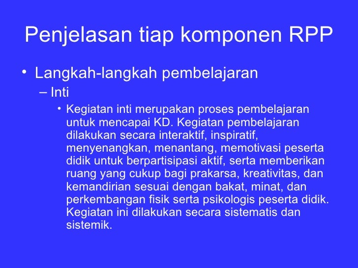 Langkah penyusunan rpp
