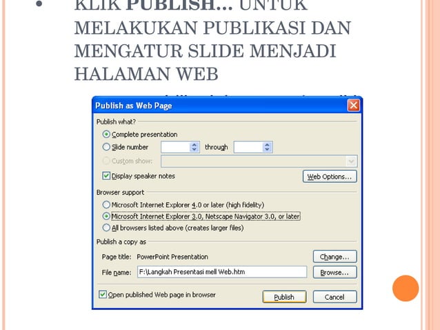 Langkah Presentasi Mell Web | PPT