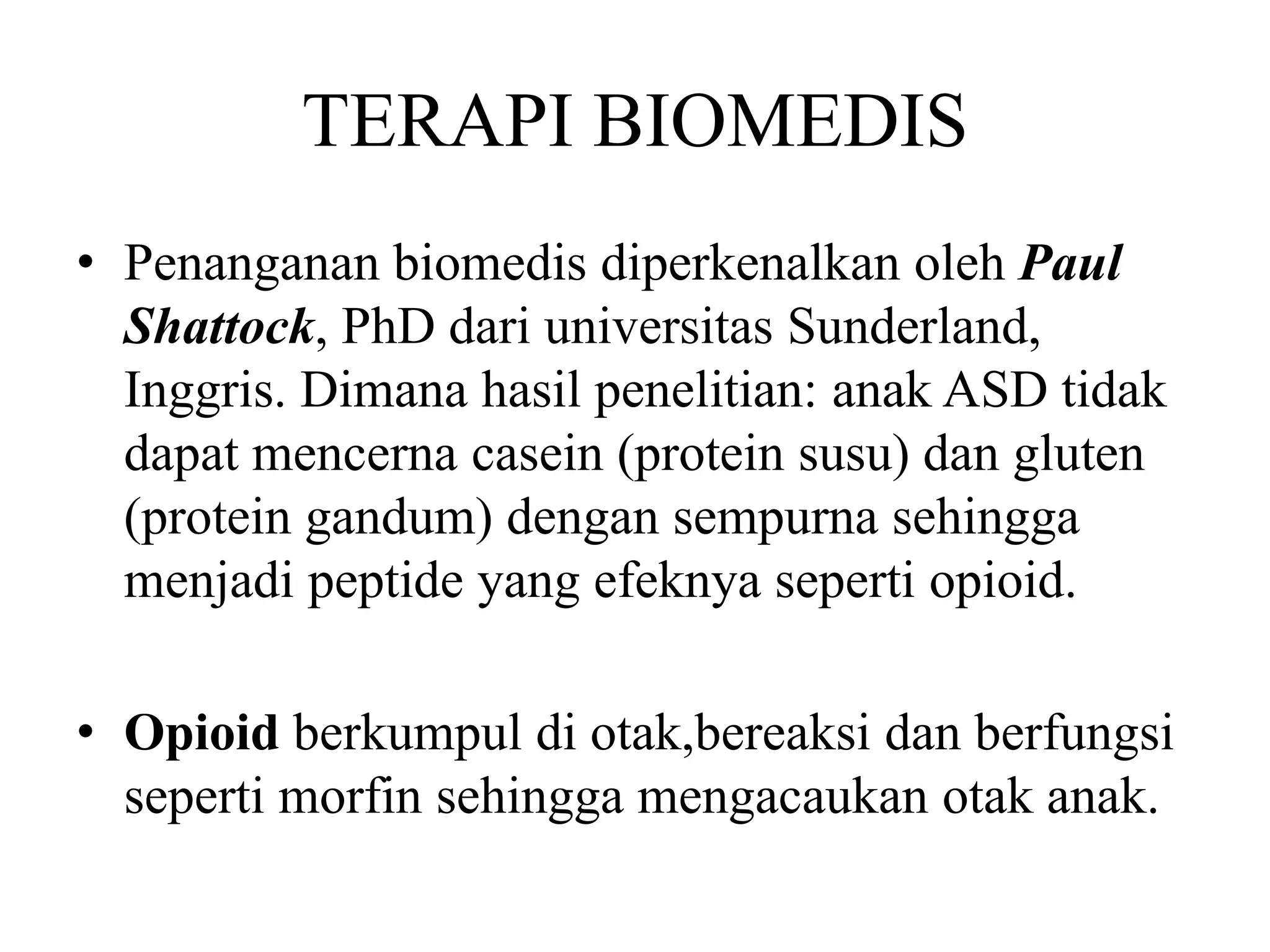 LANGKAH TERAPI UNTUK PENYANDANG GANGGUAN AUTISME | PPTX