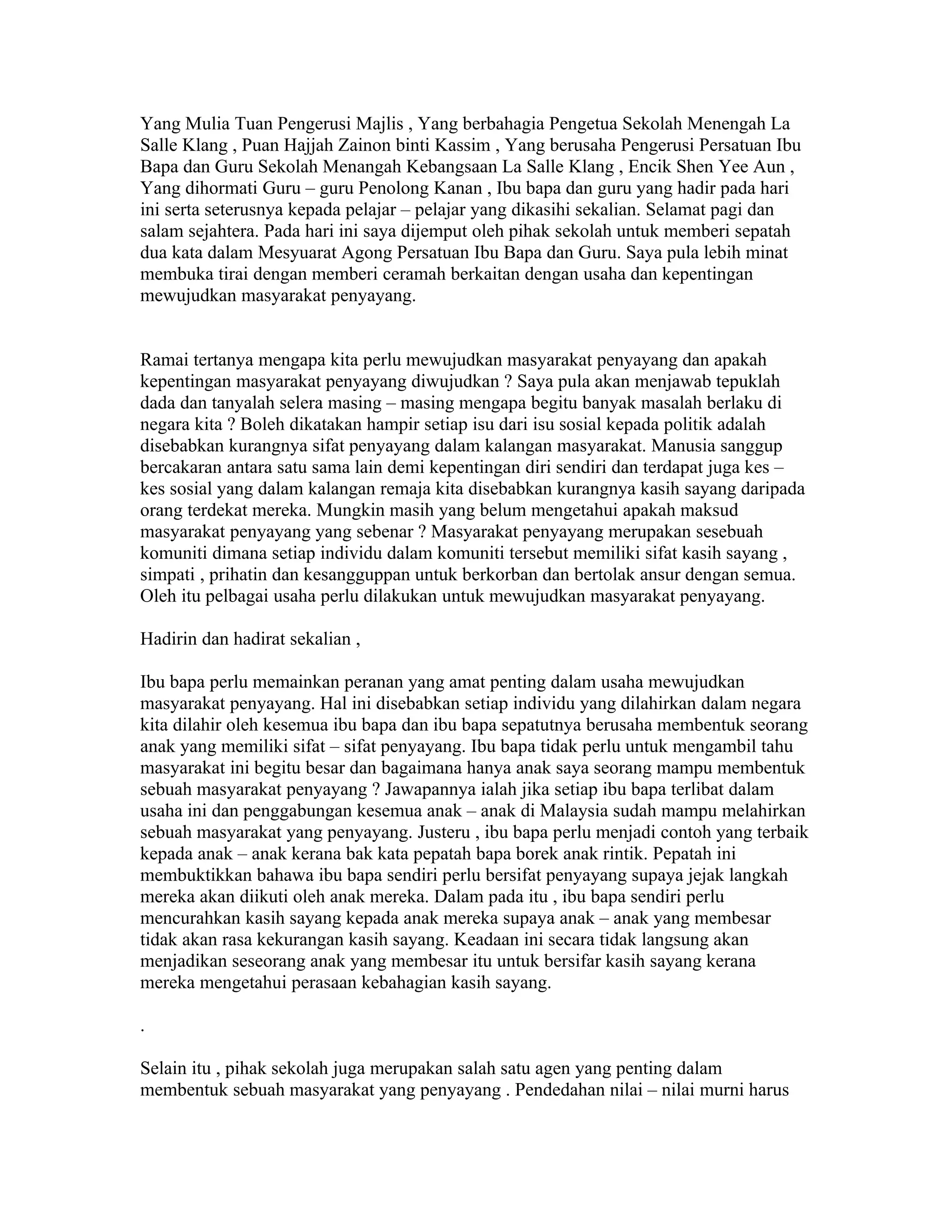 Langkah untuk menyemai sikap prihatin | DOC