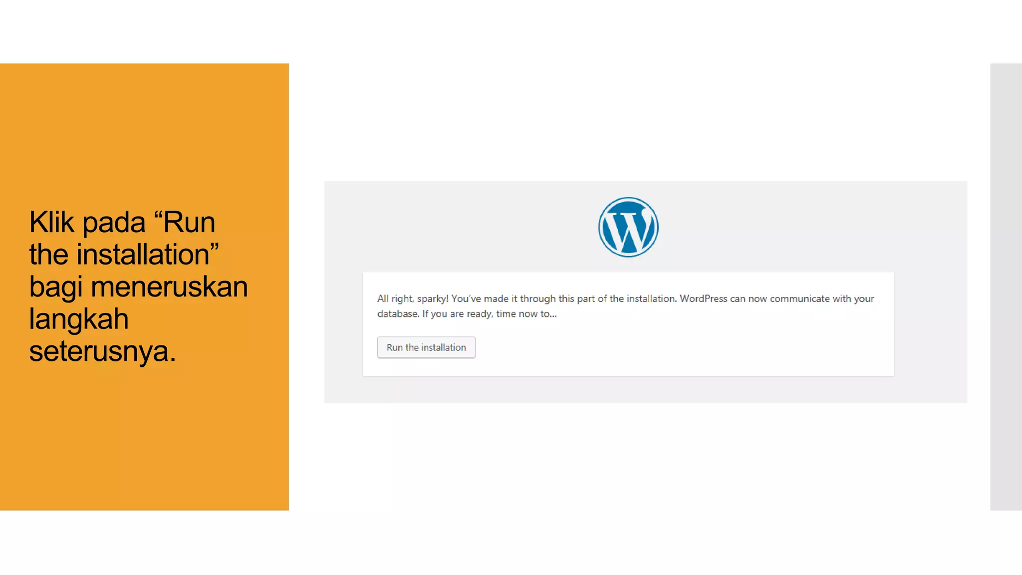 Tutorial instalasi WordPress secara localhost | PPTX