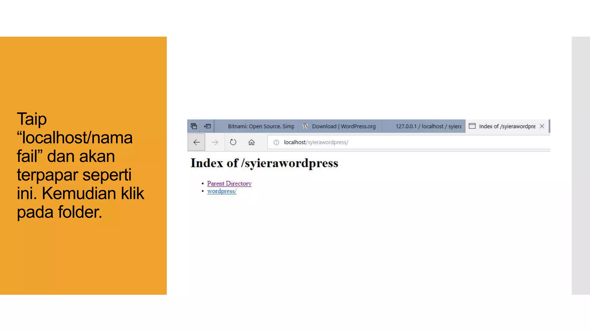 Tutorial instalasi WordPress secara localhost | PPTX