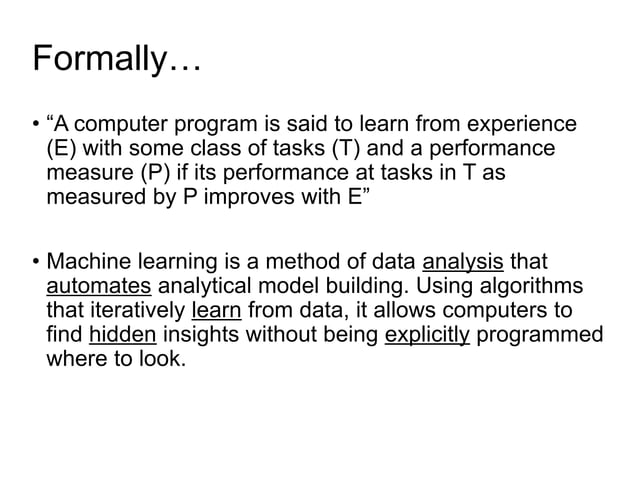 10 Slide Intro to ML | PDF
