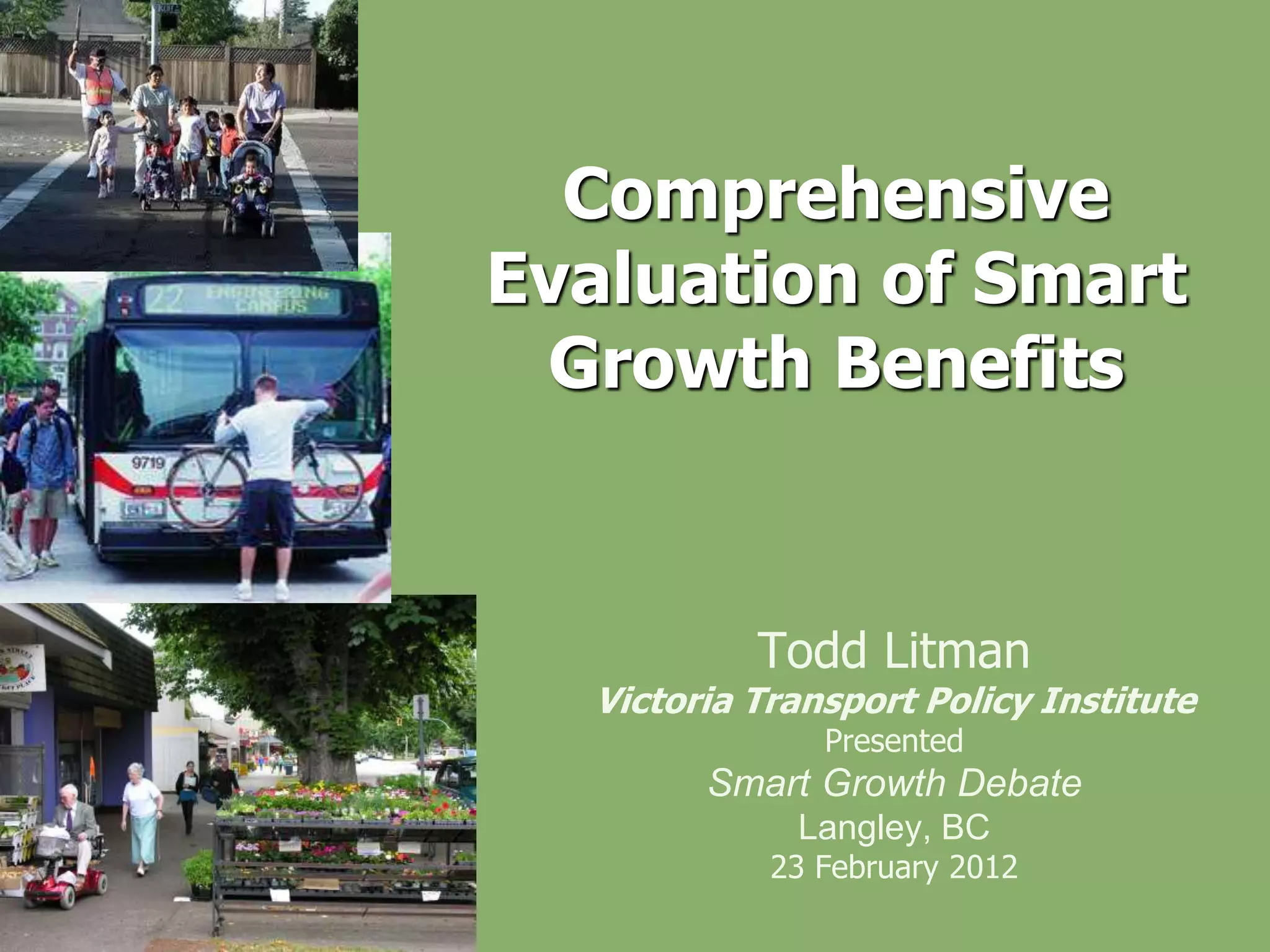 Smart Growth Debate Proponent's Presentation | PDF