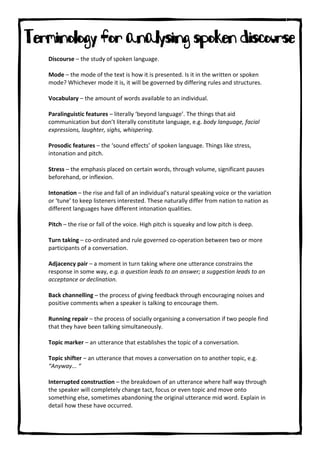 A-Level English Glossary | PDF