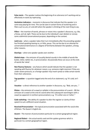A-Level English Glossary | PDF