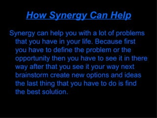 Synergize | PPT