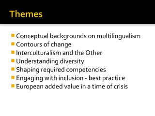 Lango - contexts and challenges: intercultural competence and ...