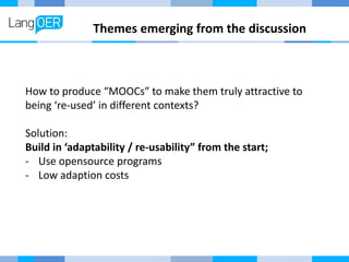 MOOCs for Language learning and Opportunities | PPTX | Online Education | Education
