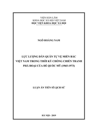 Lực lượng dân quân tự vệ miền Bắc trong thời kỳ chống Mỹ, HAY | PDF
